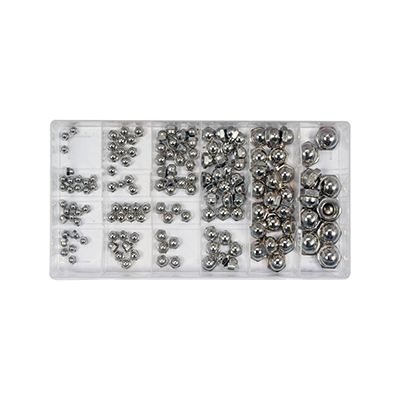 Metric Close Cap Nuts Set - 150 Pcs Mix of Sizes | UniGlobe Tools ...
