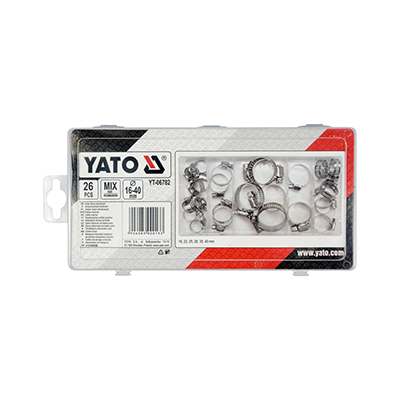 26 Pcs Screwed Clamps for Pipes and Hoses mix sizes | UniGlobe Tools ...